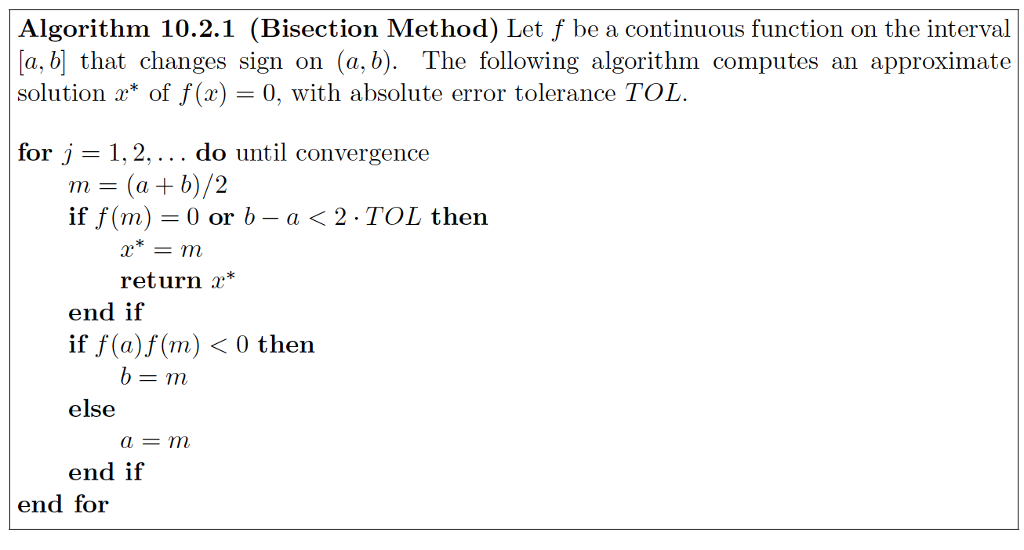 Solved Exploration 10.2.2 Implement Algorithm 10.2.1 in a | Chegg.com