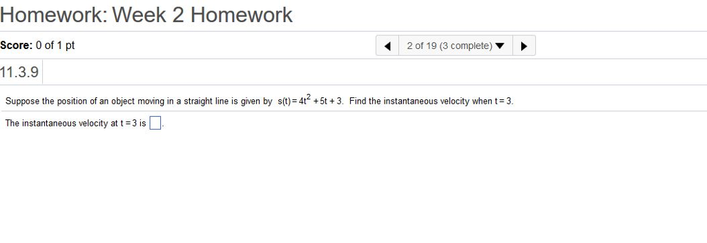 Solved Suppose The Position Of An Object Moving In A