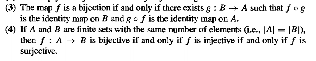Solved (3) The map f is a bijection if and only if there | Chegg.com