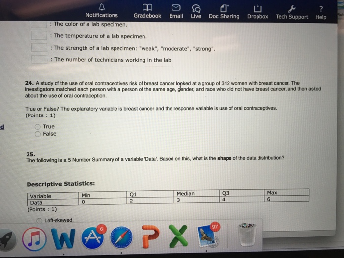 Solved The temperature of a lab specimen. The strength of a | Chegg.com
