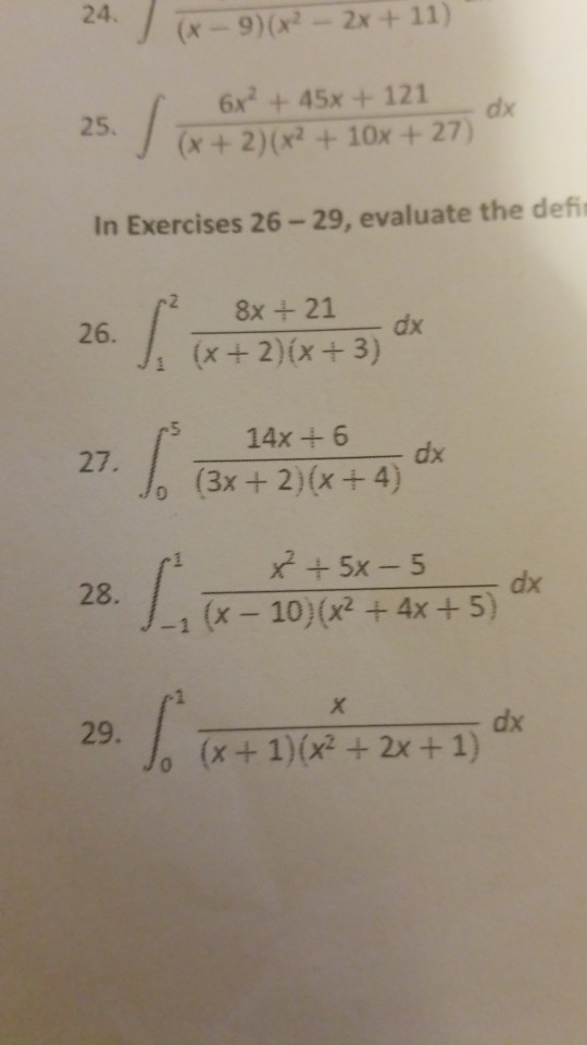 Solved 24. (x-9)(x2-2x + 11) 6x2 + 45x +121 25. J(x +2)(x2 | Chegg.com