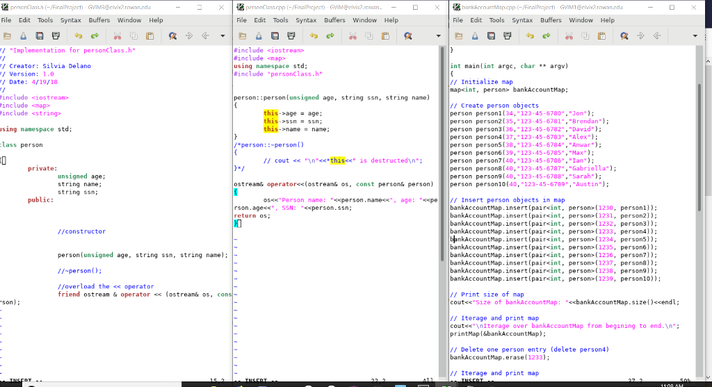 Solved #include #include using namespace | Chegg.com