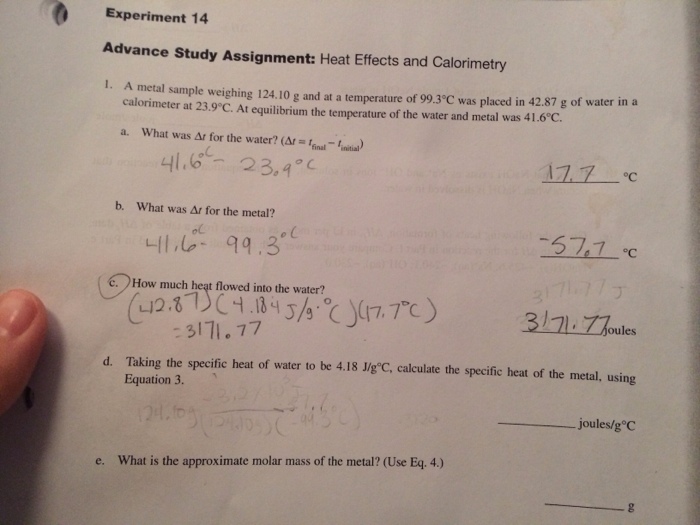 Solved Experiment 14 Advance study. I'm not sure if 1C is | Chegg.com
