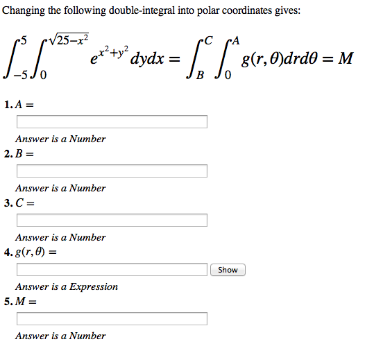 Solved Changing the following double-integral into polar | Chegg.com