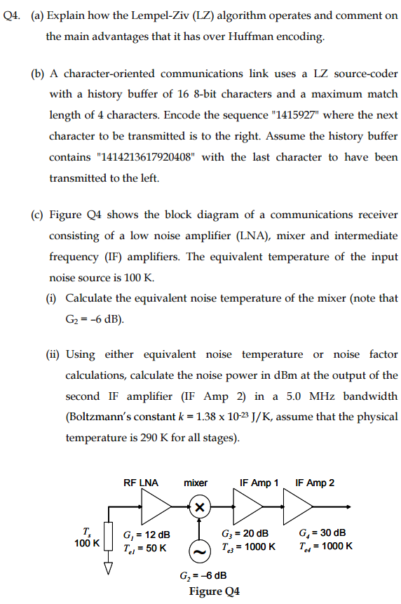 Solved A In How The Lempel Ziv Lz Algorithm Operates And