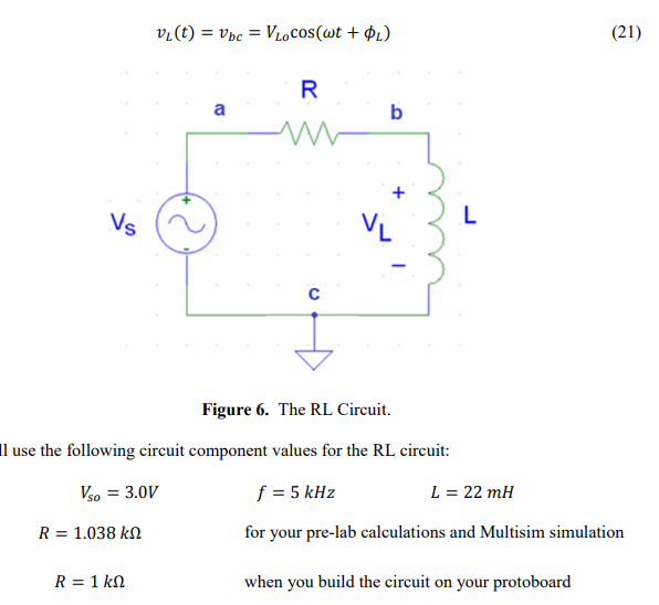 Solved 5. Determine the following for the RL circuit in | Chegg.com