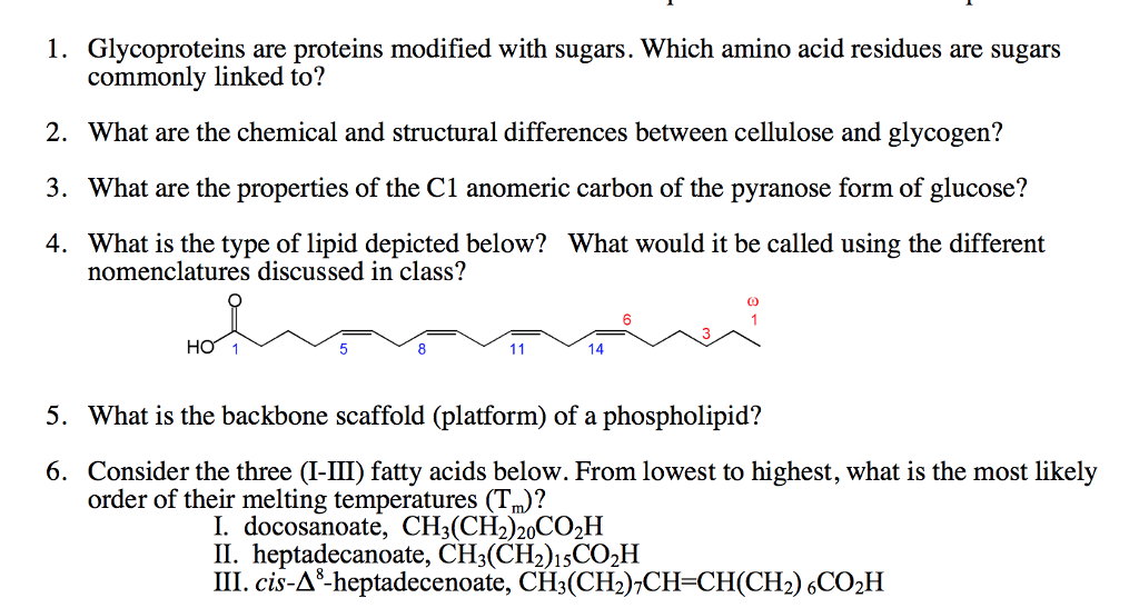 Solved 1. Glycoproteins are proteins modified with sugars. | Chegg.com
