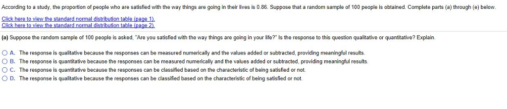 (a) Suppose the random sample of 100 people is asked, | Chegg.com