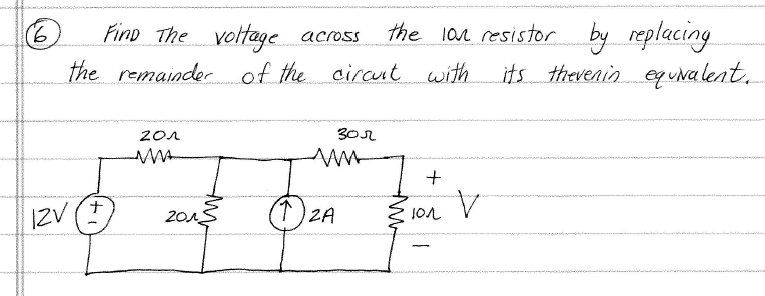 Solved Find the voltage across the 10 ohm resistor by | Chegg.com