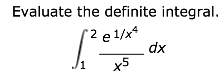 Solved Evaluate the definite integral. integral_1^2 | Chegg.com