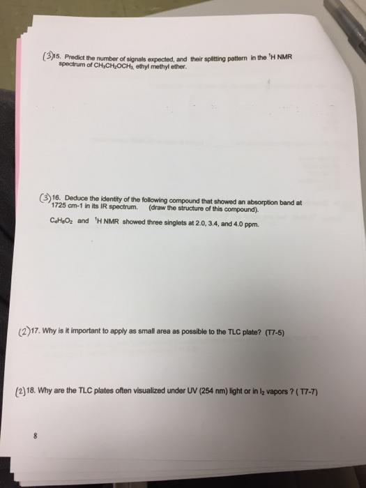 Solved Predict the number of signals expected, and their | Chegg.com