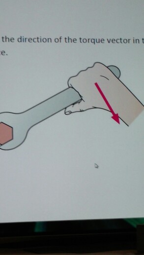 Solved 2) What is the direction of the torque vector in the | Chegg.com