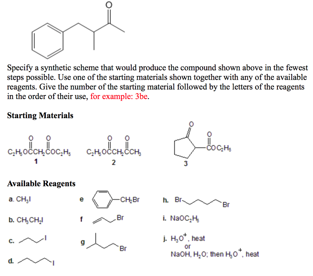 Solved Specify a synthetic scheme that would produce the | Chegg.com
