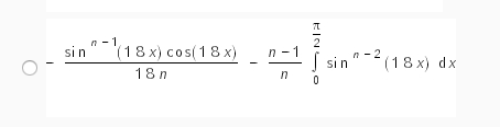Solved Find the reduction formula for the integral: sin (18 | Chegg.com