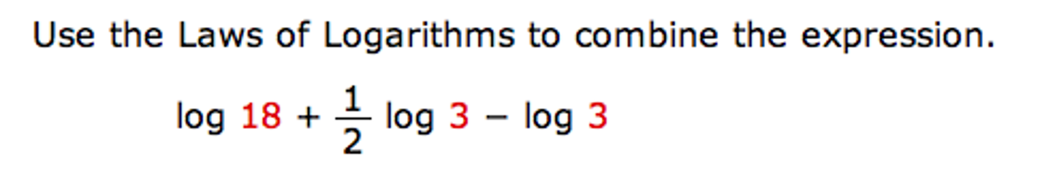Solved Use the Laws of Logarithms to combine the expression. | Chegg.com