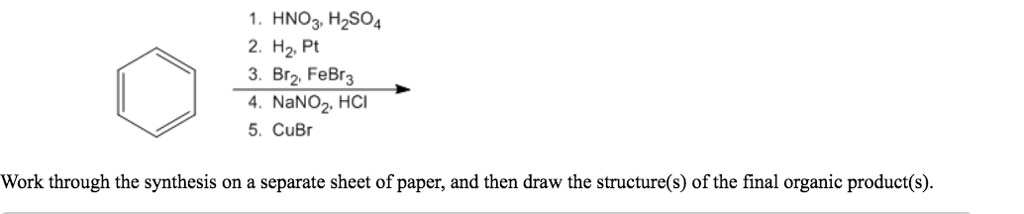 Solved Work through the synthesis on a separate sheet of | Chegg.com Solved Work through the synthesis on a separate sheet of | Chegg.com