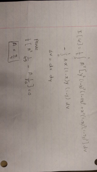 Solved dv = dx dy Prove 45 3 6 | Chegg.com