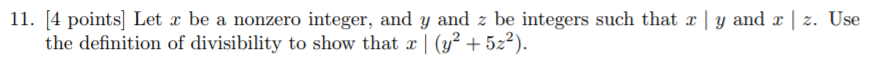 Solved points Let De a nonzero integer, and y and be | Chegg.com