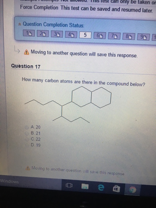 Solved How many carbon atoms are there in the compound | Chegg.com