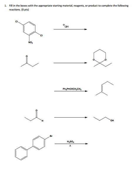 Solved Fill in the boxes with the appropriate starting | Chegg.com