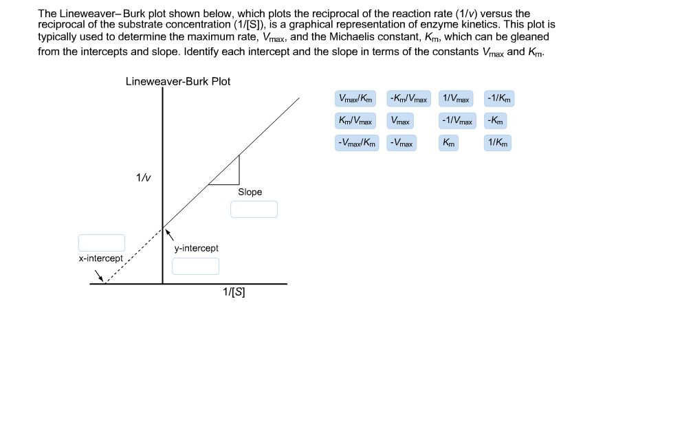 Solved The Lineweaver Burk Plot Shown Below Which Plots