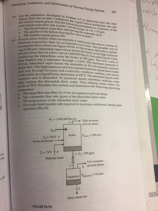 Solved and Optimization of Thermal Energy Systems ulation, | Chegg.com