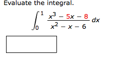 Solved Evaluate the integral. Integrate limit 0 to 1 | Chegg.com