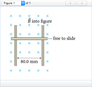 Solved Two vertical parallel rails made of material that is | Chegg.com