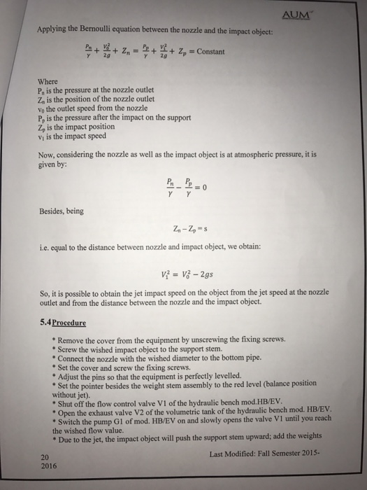 Solved Experiment 5: Impact of a Jet 5.1 Aim: To measure the | Chegg.com