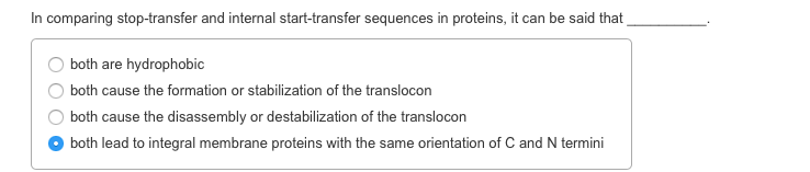 Solved In comparing stop-transfer and internal | Chegg.com
