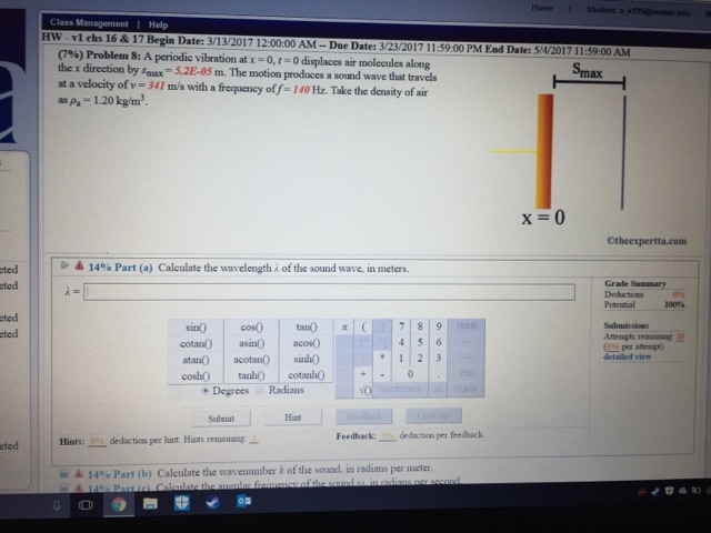 Solved Help Hw-v1 chs 16 & 17 Begin Date: 313/2017 AM- Due | Chegg.com