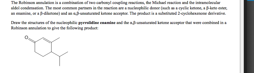 Solved The Robinson annulation is a combination of two | Chegg.com