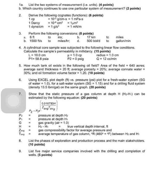 Solved List the two systems of measurement (i.e. units). b. | Chegg.com
