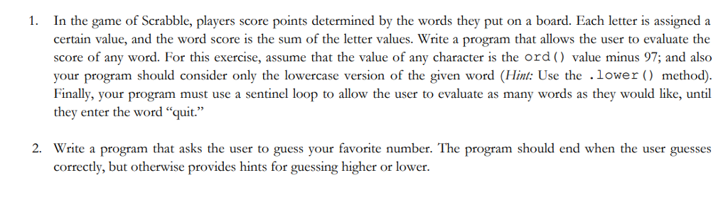Solved In the game of Scrabble, players score points | Chegg.com