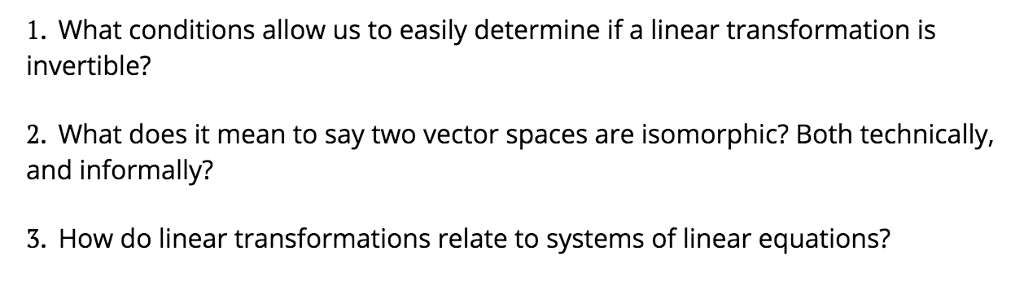 Solved What conditions allow us to easily determine if a | Chegg.com