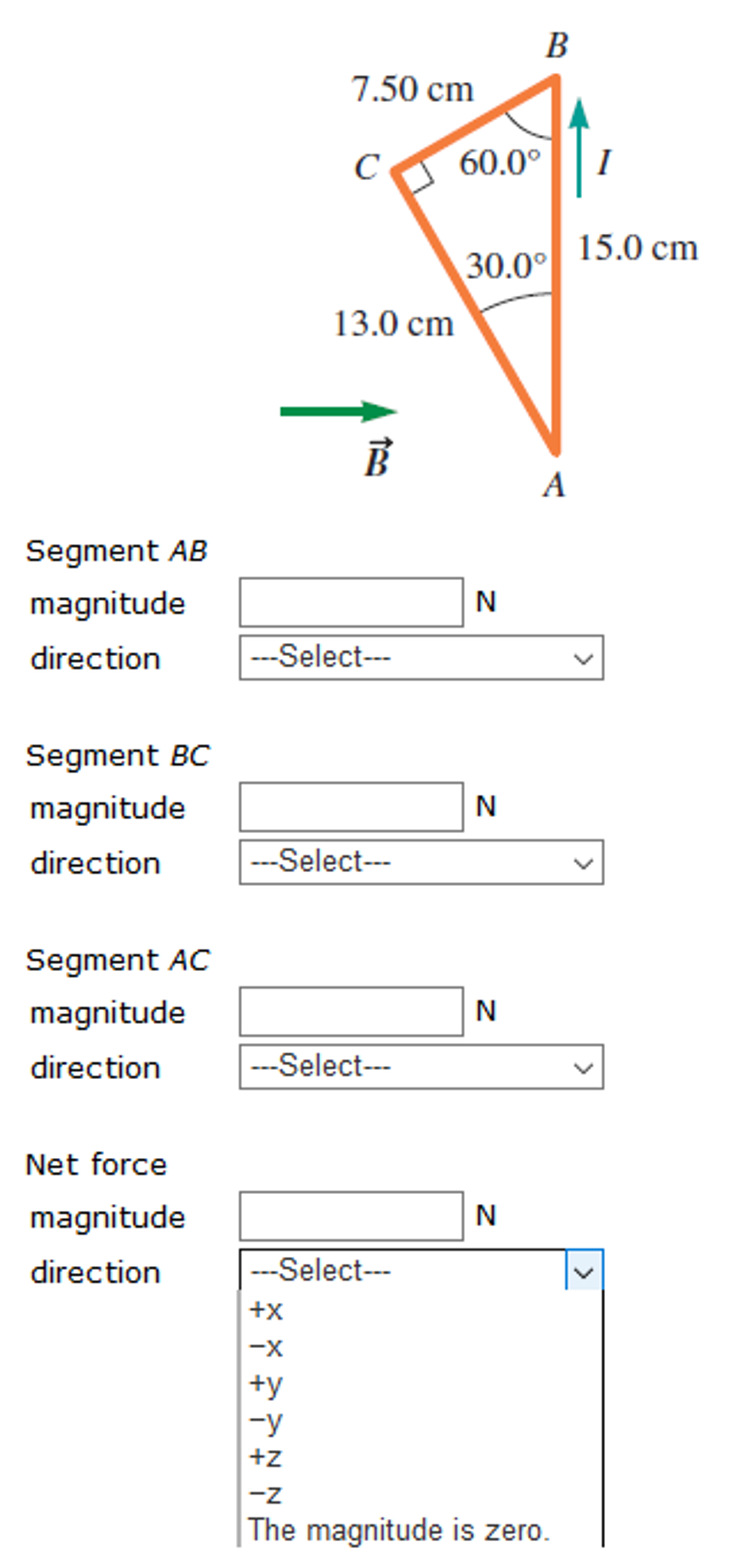 Solved The Triangular Loop Of Wire Shown In The Figure Below 4342
