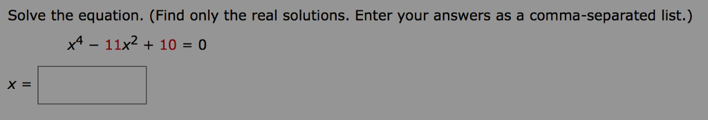 Solved Solve the equation. (Find only the real solutions. | Chegg.com