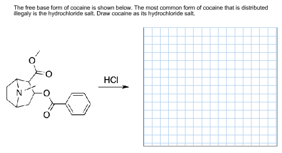 Solved The free base form of cocaine is shown below. The | Chegg.com