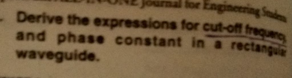 Solved Derive the expressions for cut-off frequency and | Chegg.com