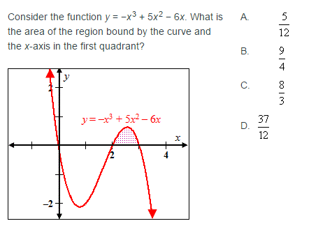 Solved Consider the function y = -x^3 + 5x^2 - 6x. What is | Chegg.com
