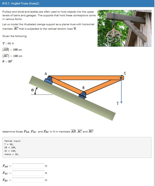 Solved Angled truss- Let us model the illustrated orange | Chegg.com