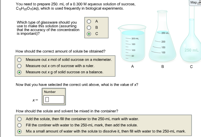 Solved You need to prepare 250. mL of a 0.300 M aqueous | Chegg.com