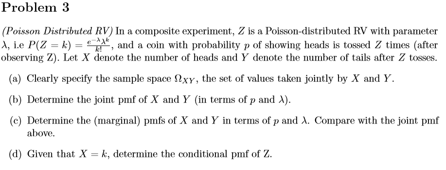(Poisson Distributed R.V) In a composite experiment, | Chegg.com