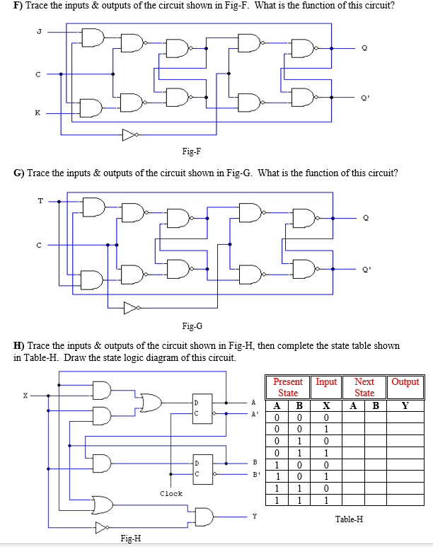 Solved F) Trace the inputs & outputs of the circuit shown in | Chegg.com Solved F) Trace the inputs & outputs of the circuit shown in | Chegg.com