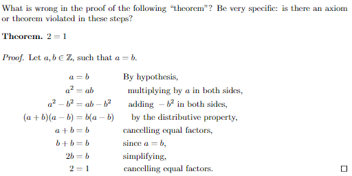 Solved ? Be very specific: is there an axiom or theorem | Chegg.com