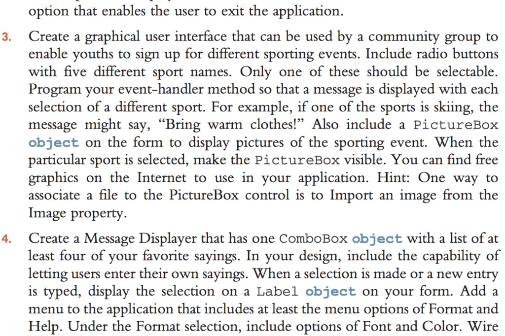 Solved Option That Enables The User To Exit The Application 8085