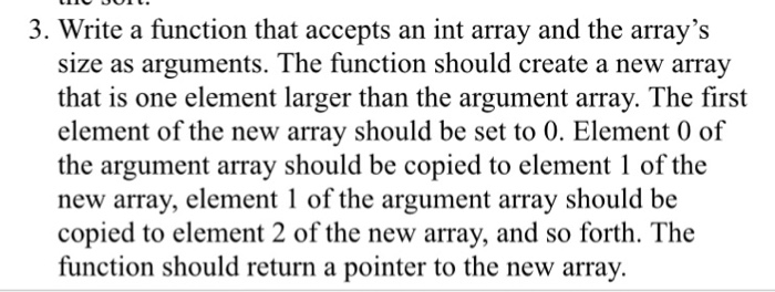 Solved Write A Function That Accepts An Int Array And The 4546