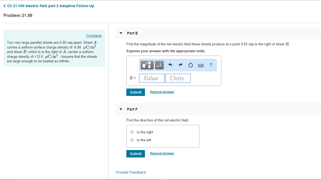 Solved Ch 21 HW electric field part 2 Adaptive Follow-Up | Chegg.com