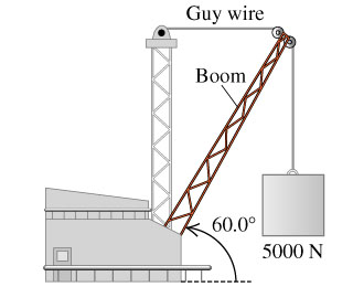 Solved The boom in the figure below (Figure 1) weighs 3100 | Chegg.com