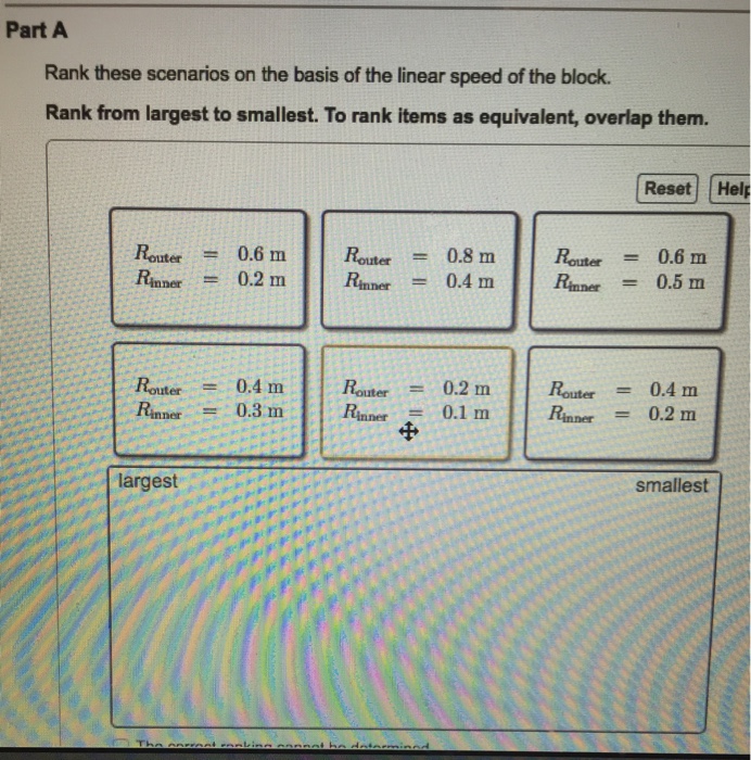 Solved Linear and Rotational Kinematics Ranking Task The | Chegg.com